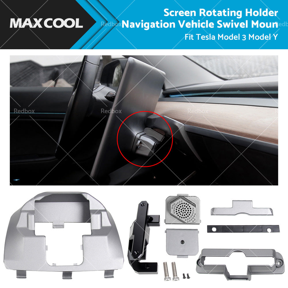 Fit Tesla Model 3 Model Y Screen Rotating Holder Navigation Vehicle Sw ...